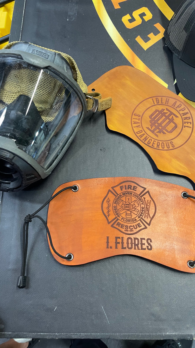 Leather SCBA mask cover – First Due Customs
